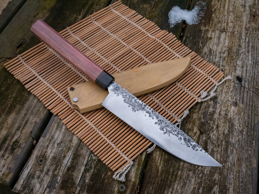 Hand Forged Sujihiki slicer - Etsy