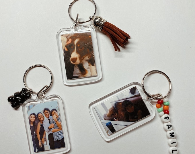Personalized Photo Keychain - Etsy