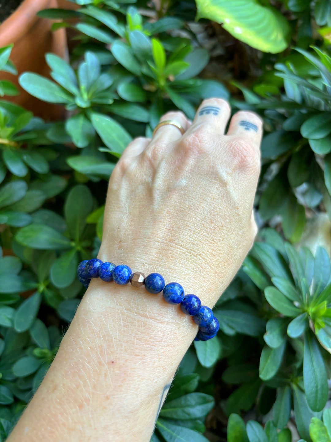Indigo Third Eye Chakra Lapis Lazuli Bracelet - Etsy