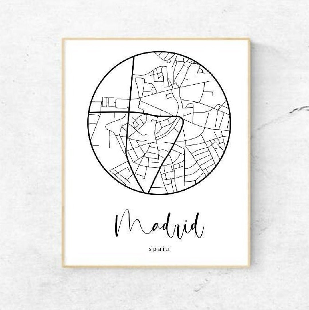Personalized City Location Map - Etsy