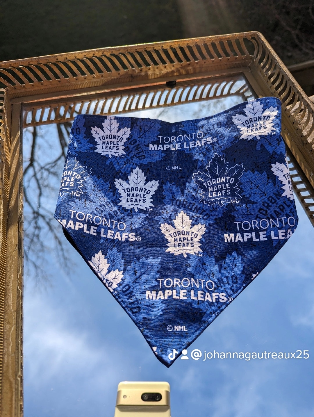 Dog Bandana/ Toronto Maple Leafs Dog Bandana/ Dog Scarf/ Reversible ...