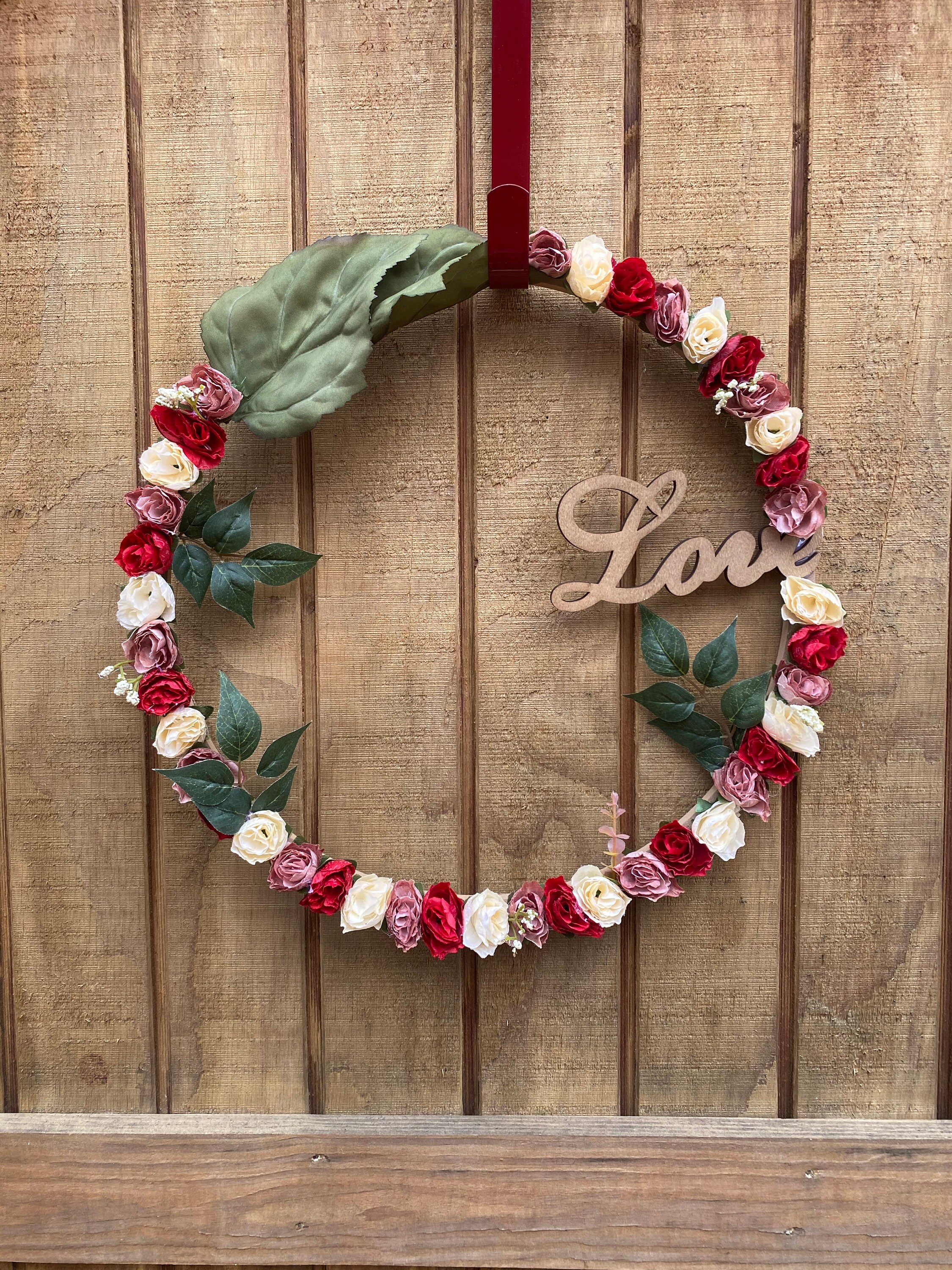 Valentine’s Roses Are Not Just Red Front Door Wreath/ Porch Decor - Etsy