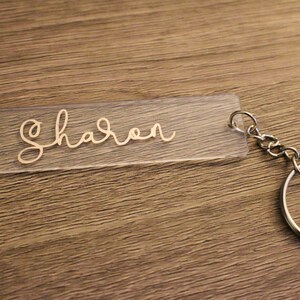 Custom Clear Keychain rectangle - Etsy