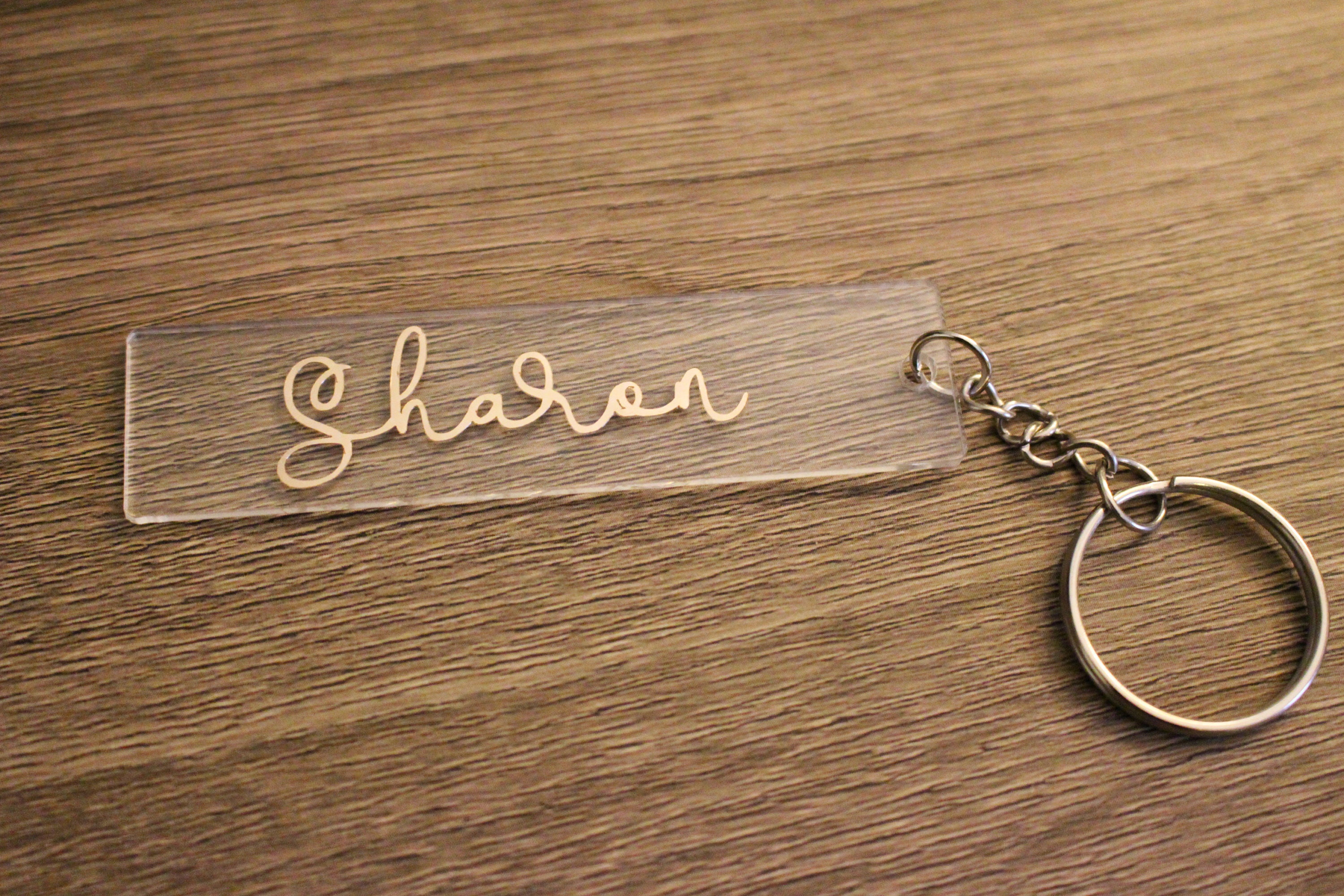 Custom Clear Keychain rectangle - Etsy