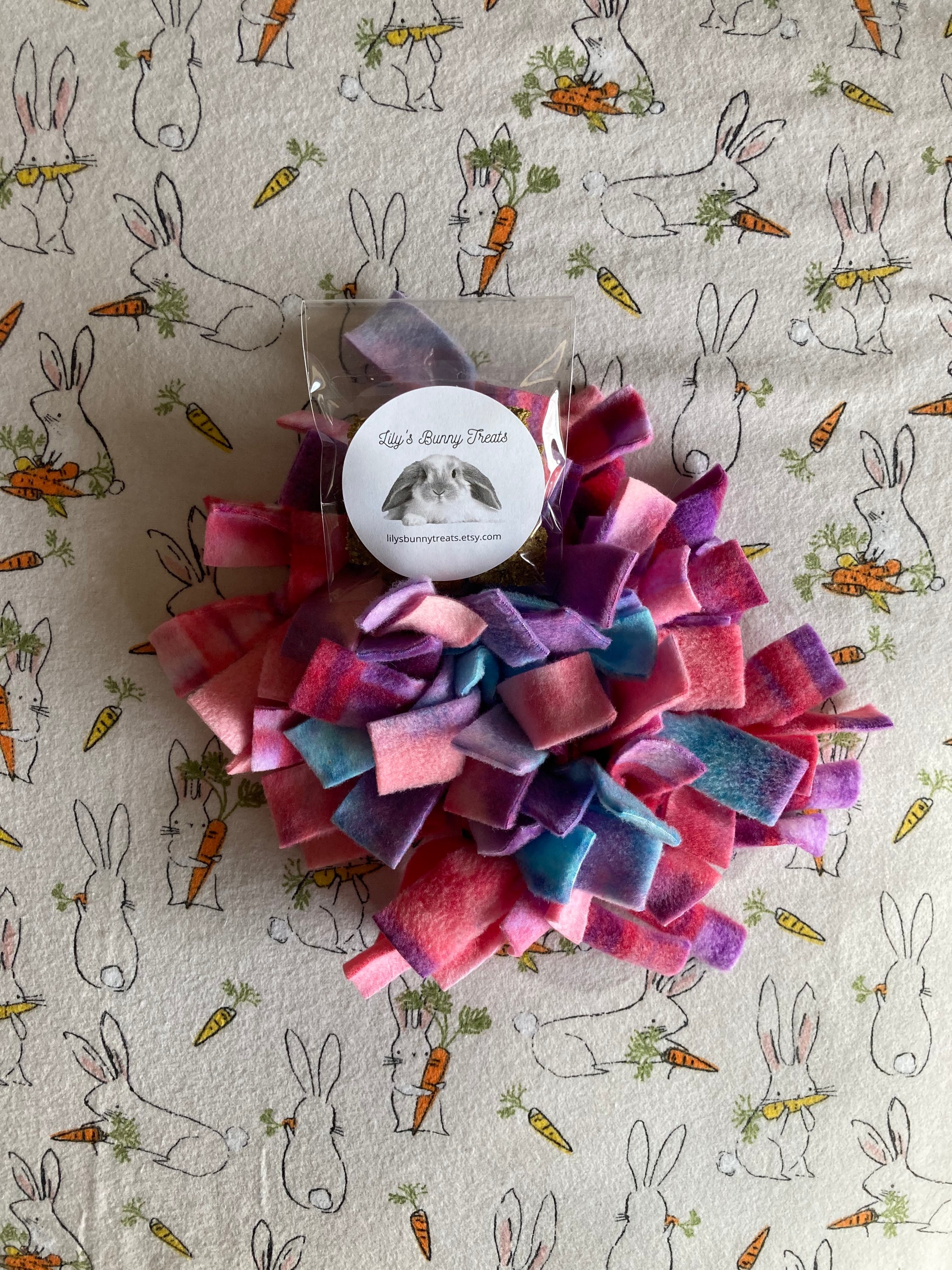 Bunny Snuffle Mat & Homemade Treats for Rabbit Foraging Mat - Etsy