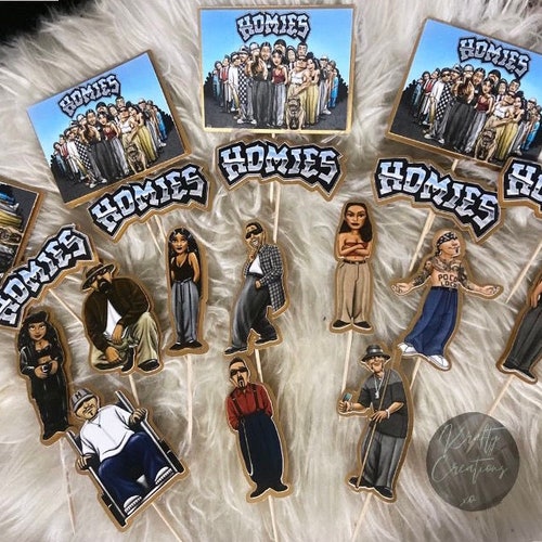 HOMIES. 3D Cupcake Toppers | Etsy