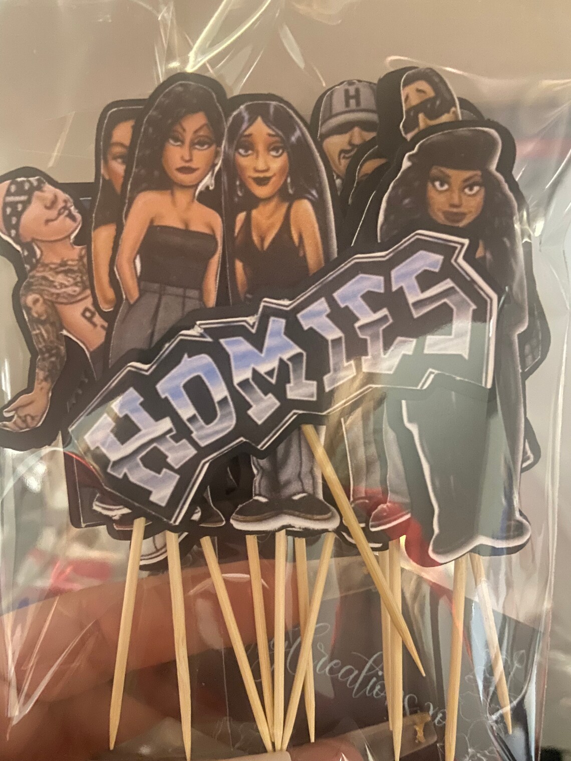 HOMIES. 3D Cupcake Toppers | Etsy