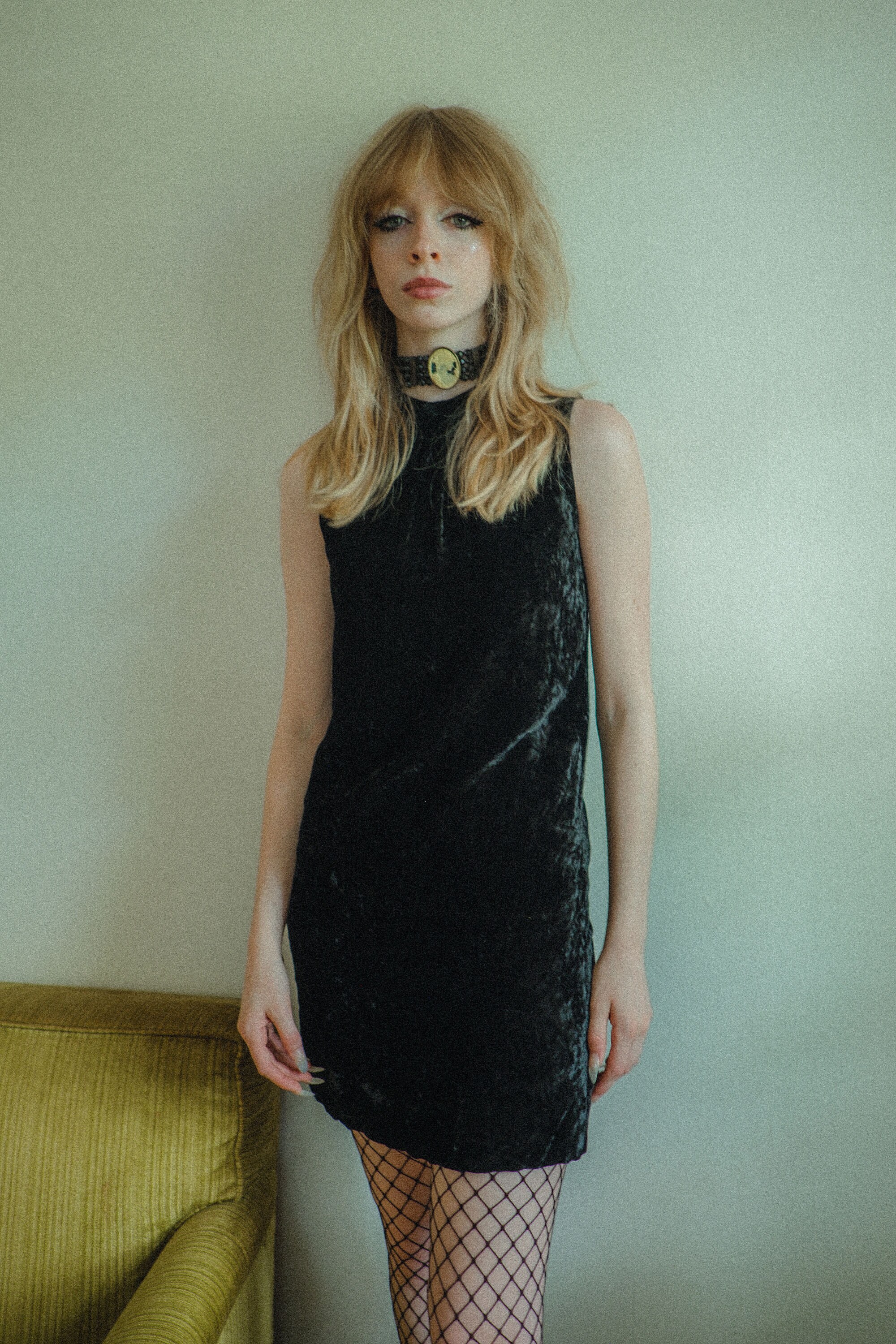 Vintage 60s Black Velvet Mini Dress XXS Curated by Groovy Haus - Etsy