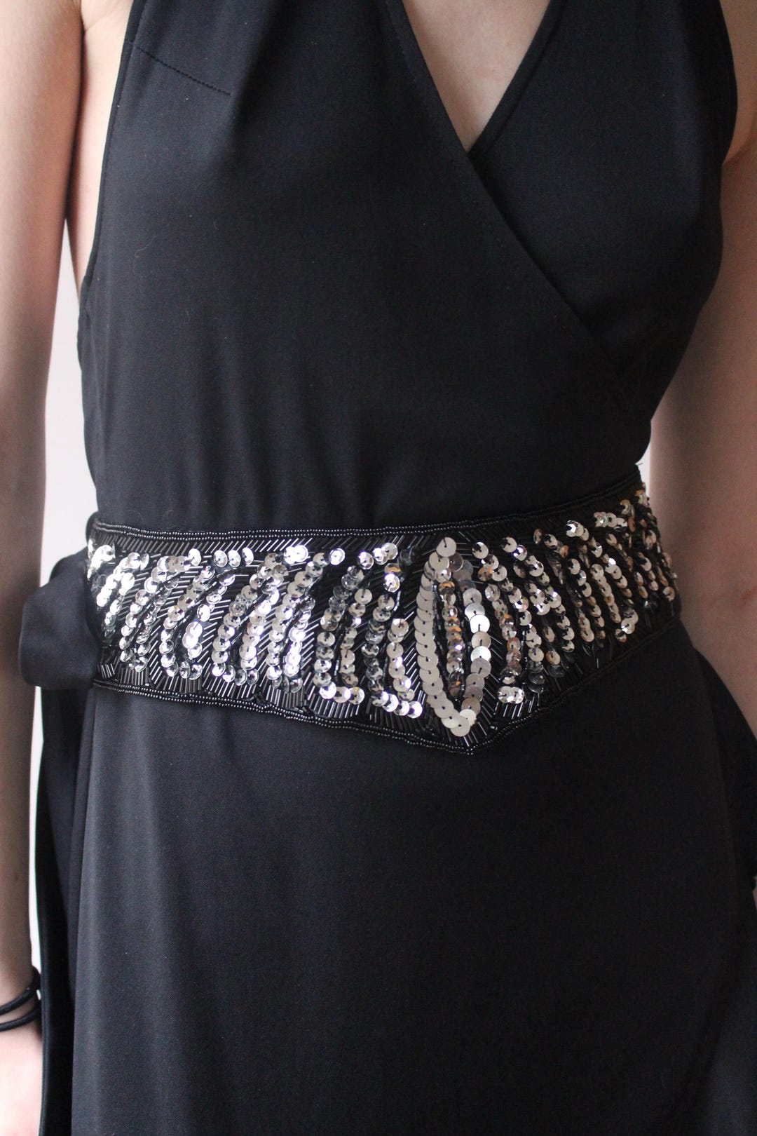 80s Sequin Beaded Belt From Speyer Milor - Size Small - Etsy