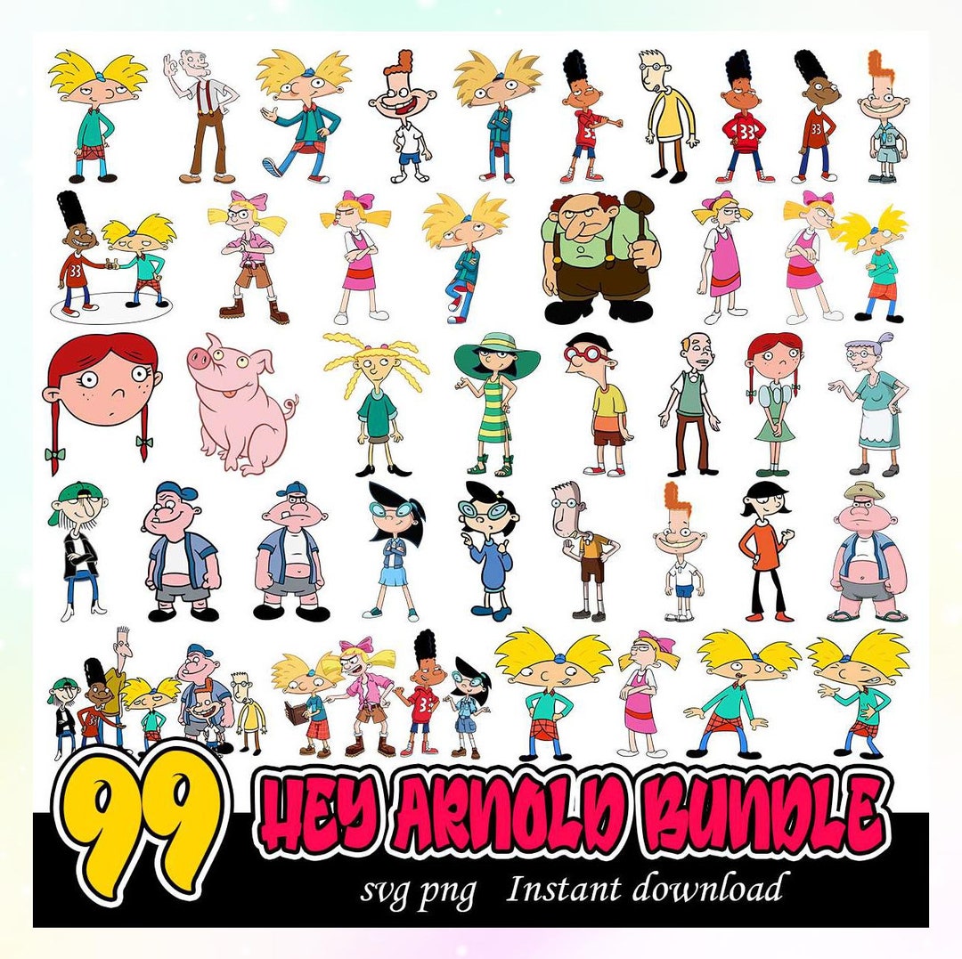 Hey Arnold Svg 90s Cartoon Svg 2000s Cartoon Svg Nickelodeon Svg - Etsy UK