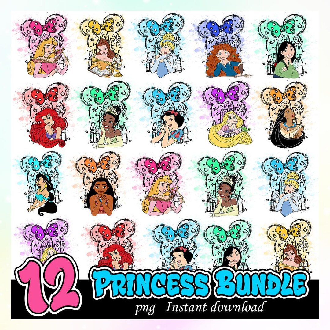 Princess Bundle Png Princess Png Girl Trip Png Best Day - Etsy