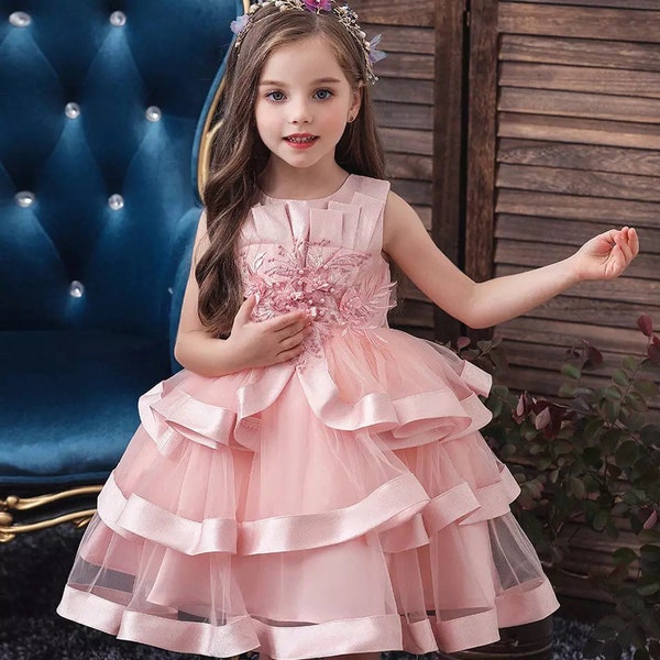 Girls Pink Dress - Etsy