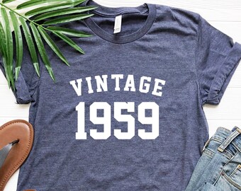 1959 Birthday Shirt | Etsy