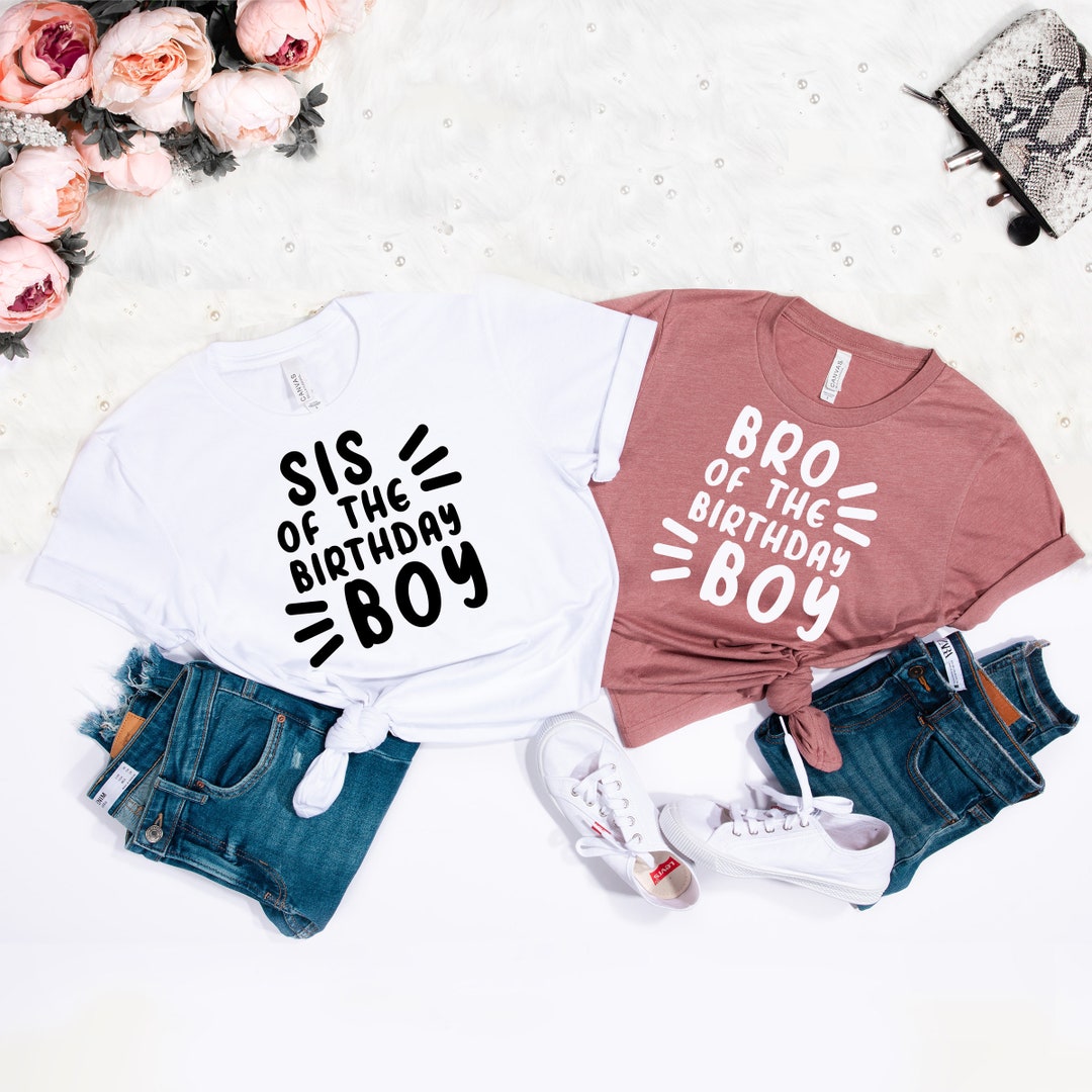 Sis/bro of the Birthday Boy, Family of the Birthday Boy Shirts, Boys ...