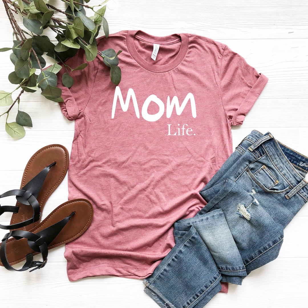 Mom Life Shirt Birthday Party T-shirt Baby Announcement Tee - Etsy