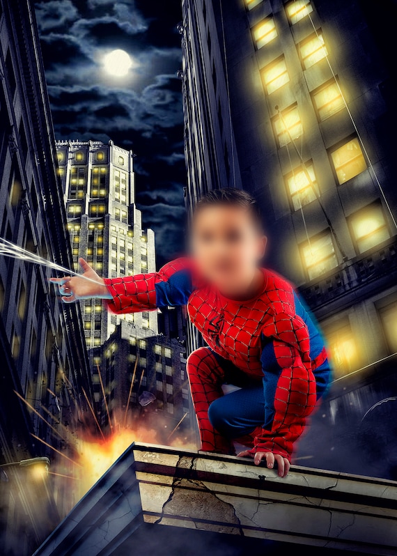 Backdrop Spiderman Digital Background Spiderman Digital - Etsy