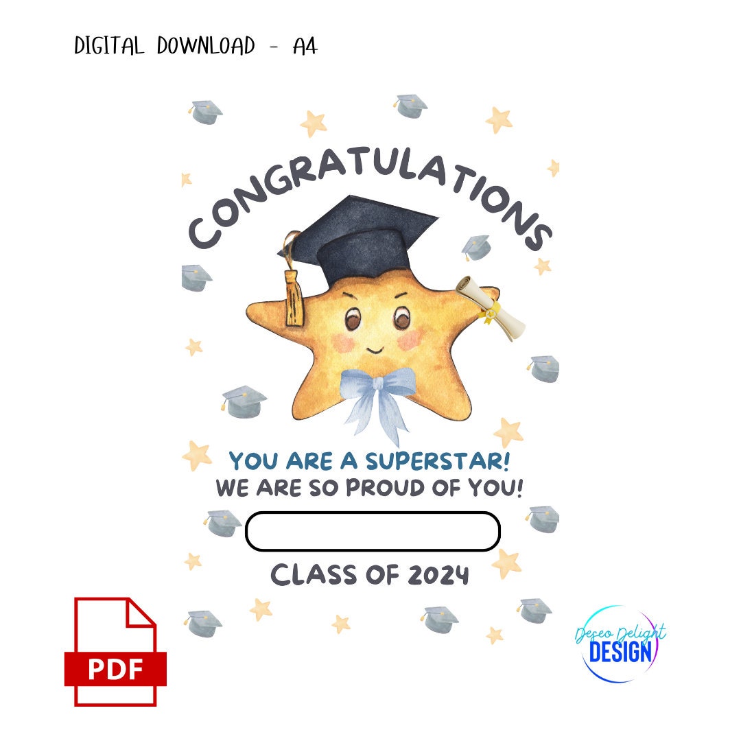 Nursery - Preschool Graduation Certificate-end of Year-class Gift-pupil ...