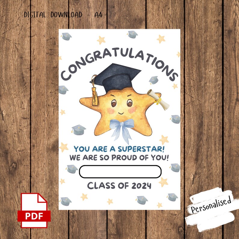 Nursery Preschool Graduation Certificate-end of Year-class Gift-pupil ...