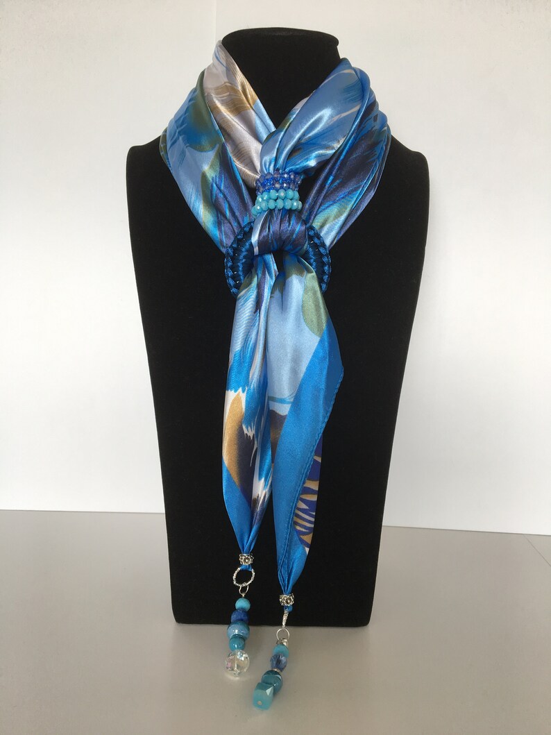 Woman Jewelry Scarf With Ring - Etsy