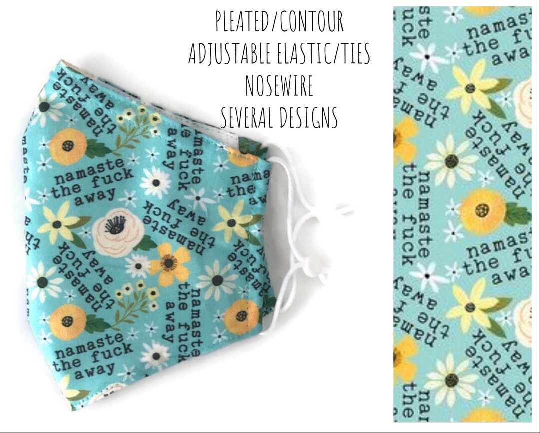 Namaste Away Face Mask *mature Content - Etsy