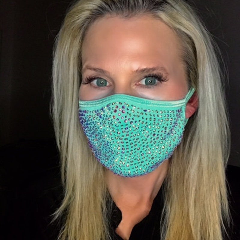 Rhinestone Masks - Etsy