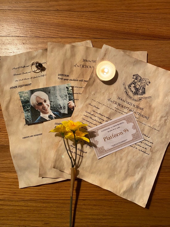 Wizarding World Acceptance Letters - Etsy