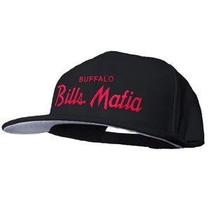 Bills Mafia 90s Hat | Buffalo 80's Style Embroidered Black Football ...