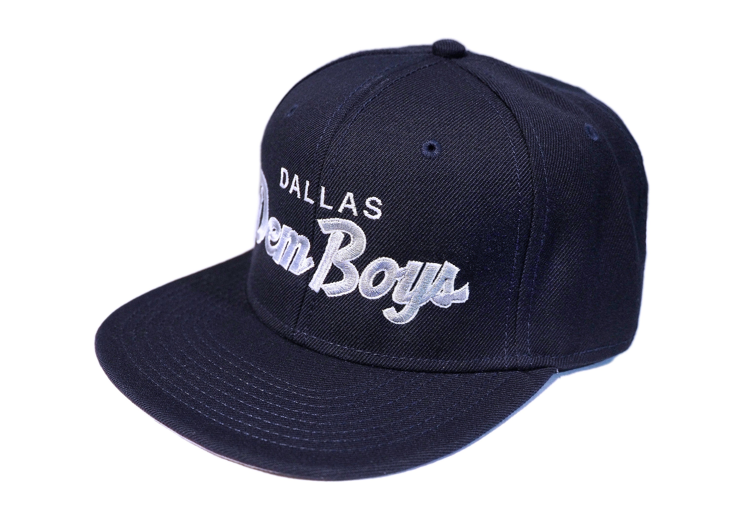 Dallas 90s Hat Dem Boys Embroidered Navy Snapback Cap With Silver and ...