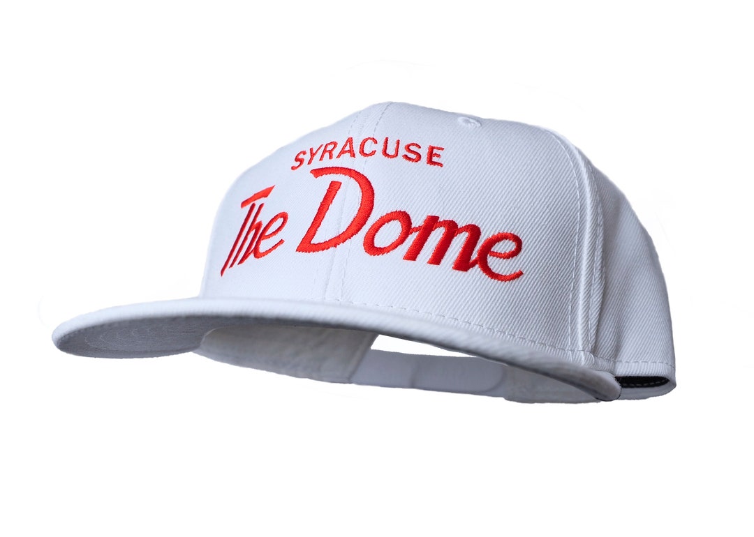 Syracuse 90s Hat | the Dome Vintage-style Embroidered White Snapback ...