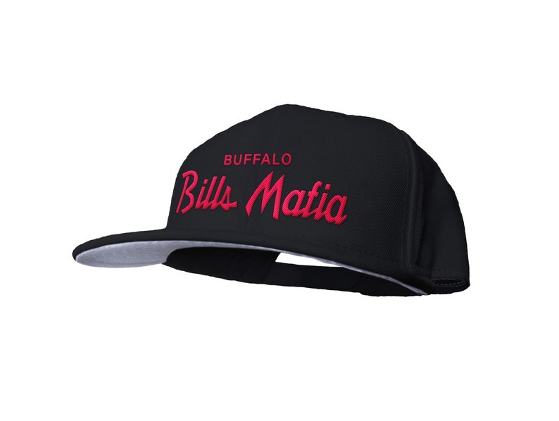 Bills Mafia 90s Hat | Buffalo 80's Style Embroidered Black Football ...