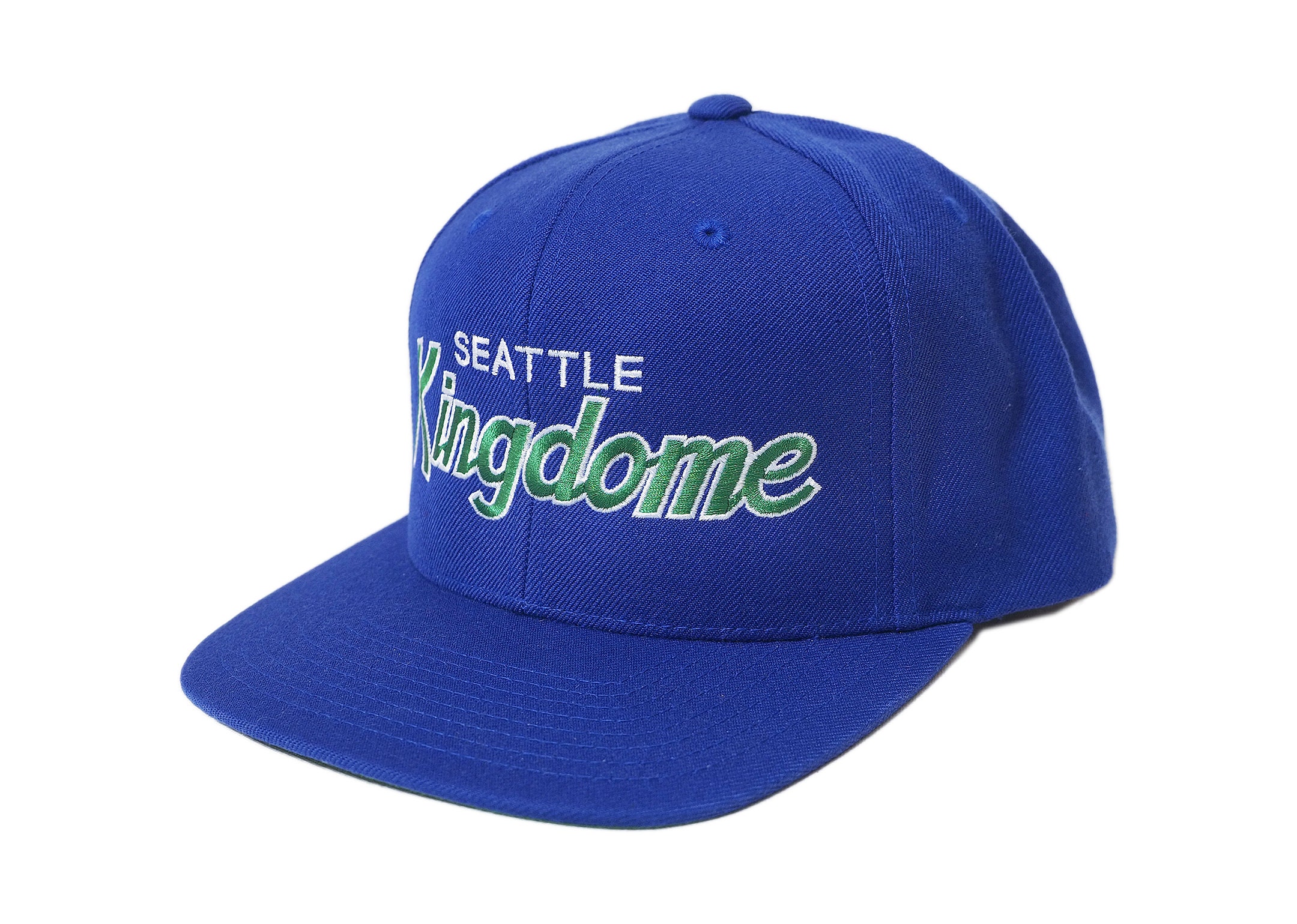 Seattle 90s Hat | the Kingdome Embroidered Blue Football Snapback Cap ...