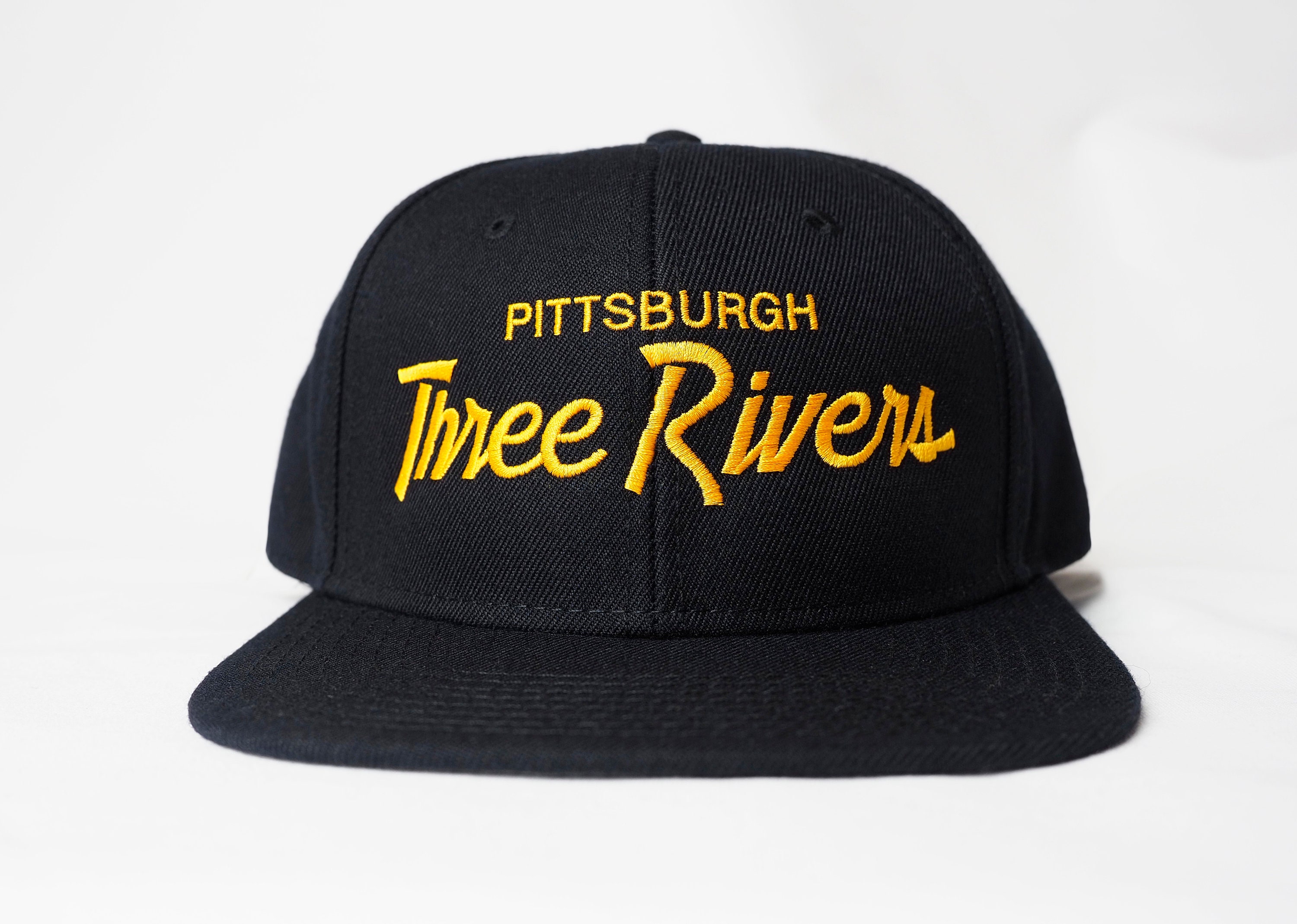 Pittsburgh 90s Snapback Hat | Three Rivers Vintage Style Embroidered ...
