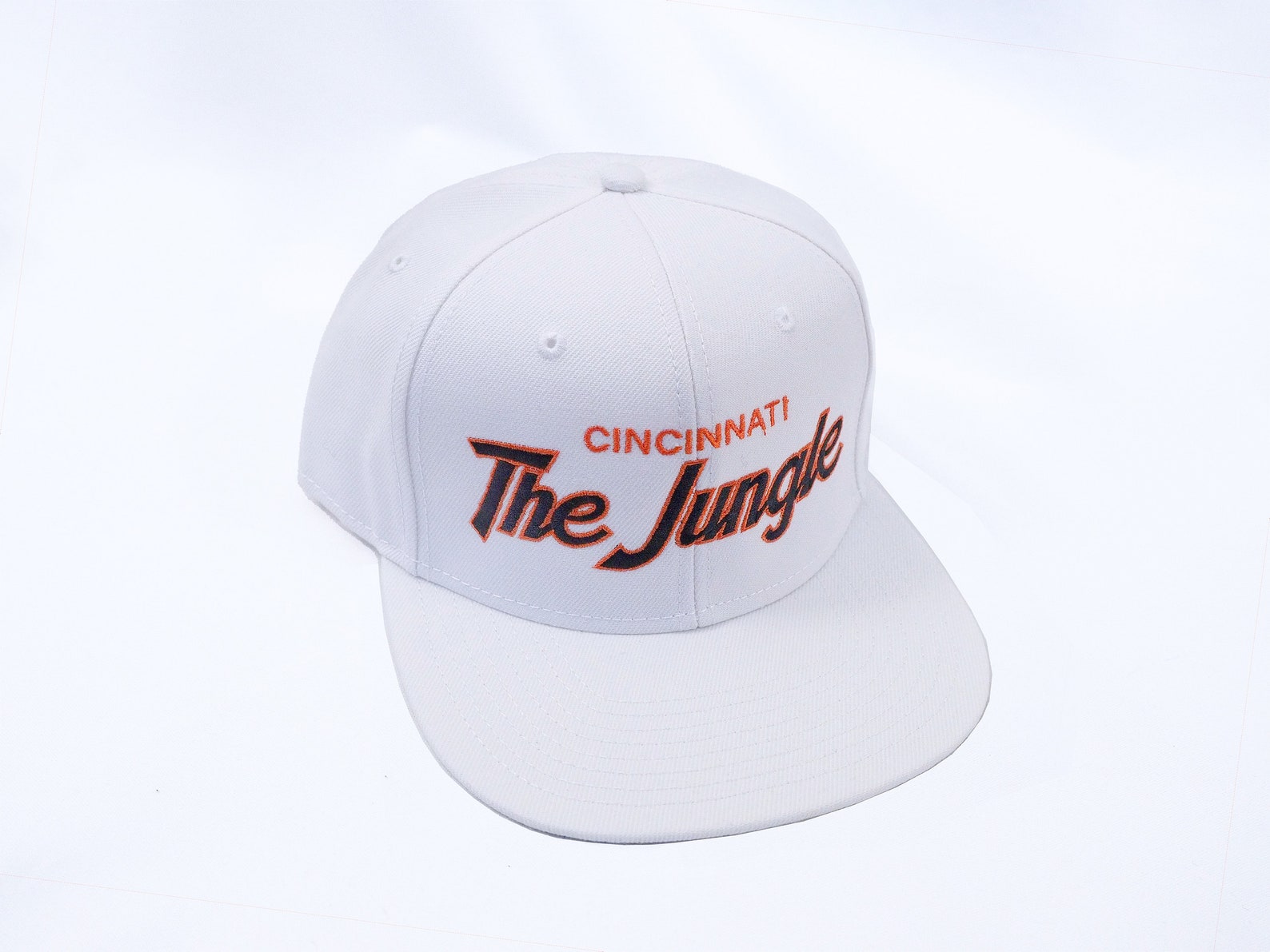 Cincinnati 90s Hat the Jungle Embroidered White Football - Etsy