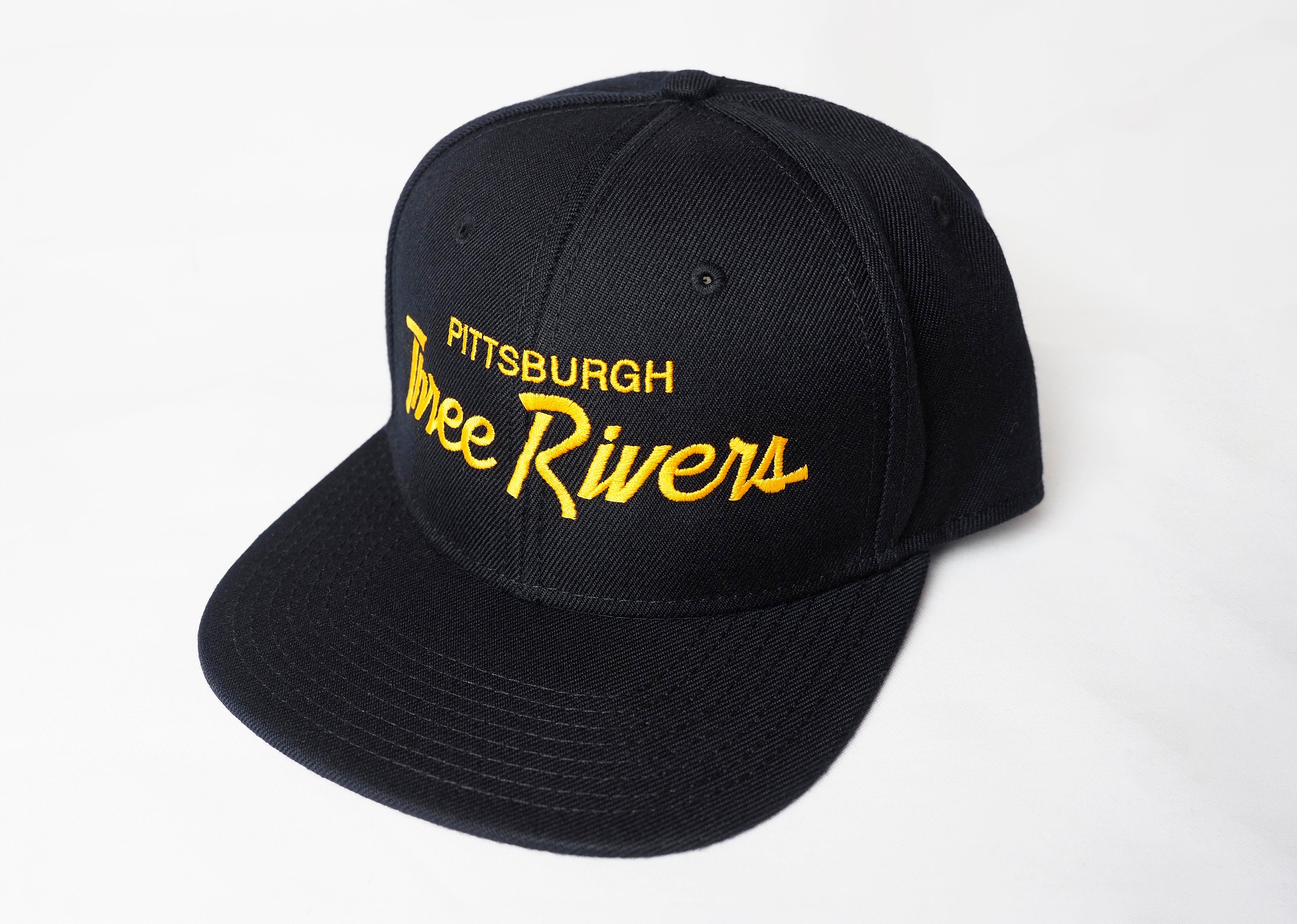 Pittsburgh 90s Snapback Hat | Three Rivers Vintage Style Embroidered ...