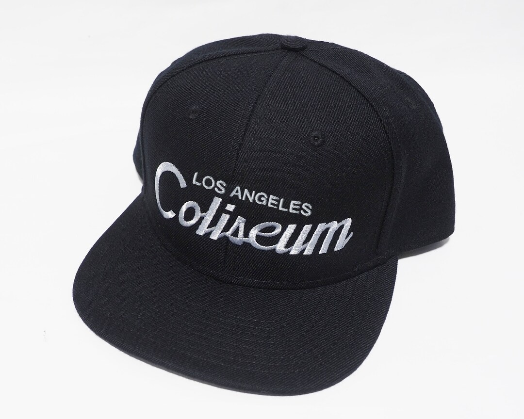 Los Angeles 90s Hat | the Coliseum Vintage-style Embroidered Black ...