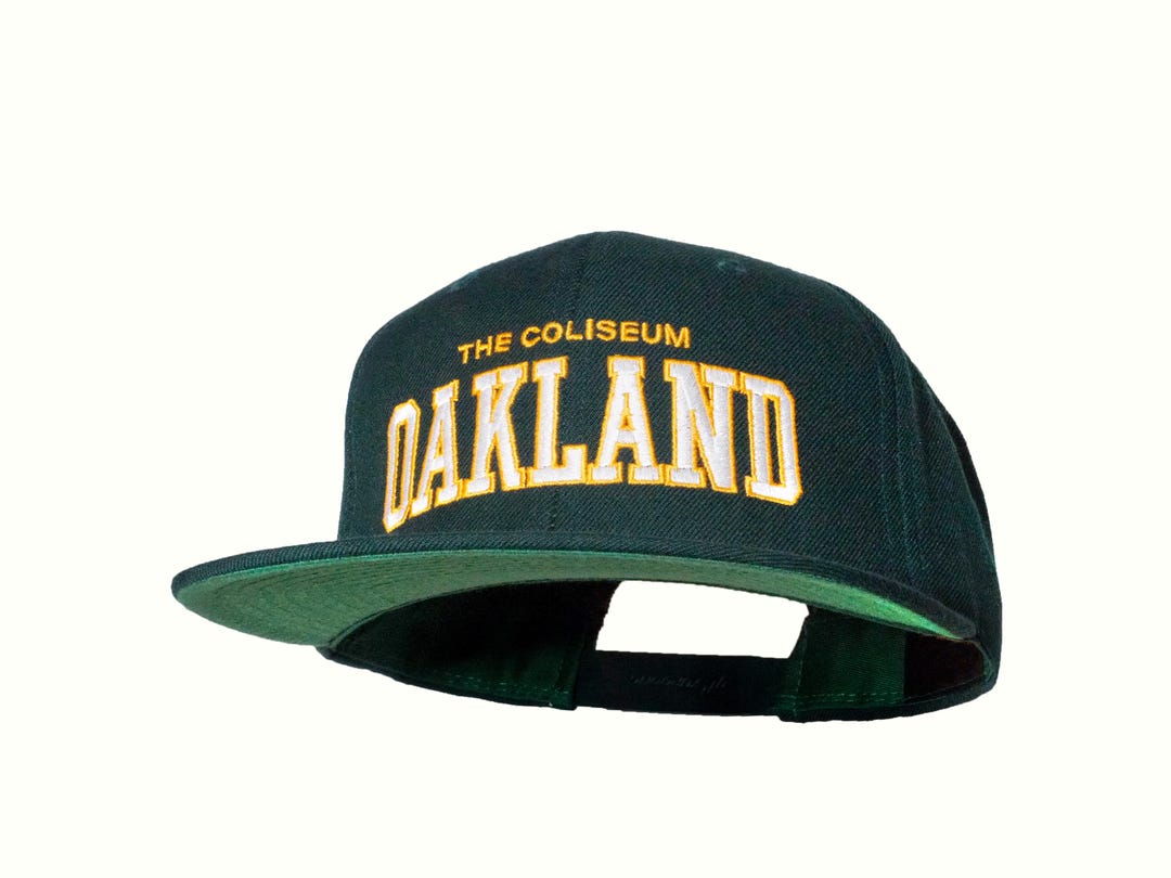 Oakland 90s Baseball Hat | the Coliseum Vintage-style Embroidered Green ...