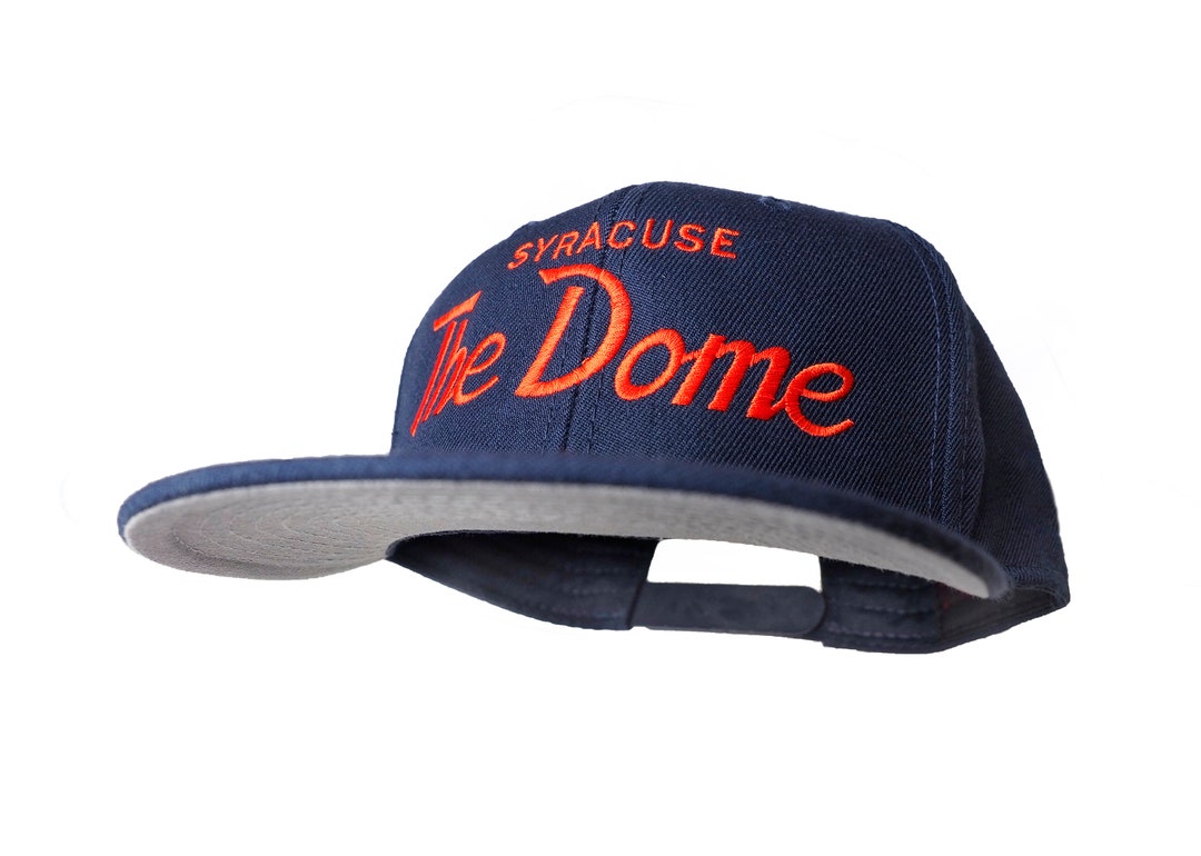 Syracuse 90s Hat the Dome Embroidered Navy Snapback Cap With Orange ...