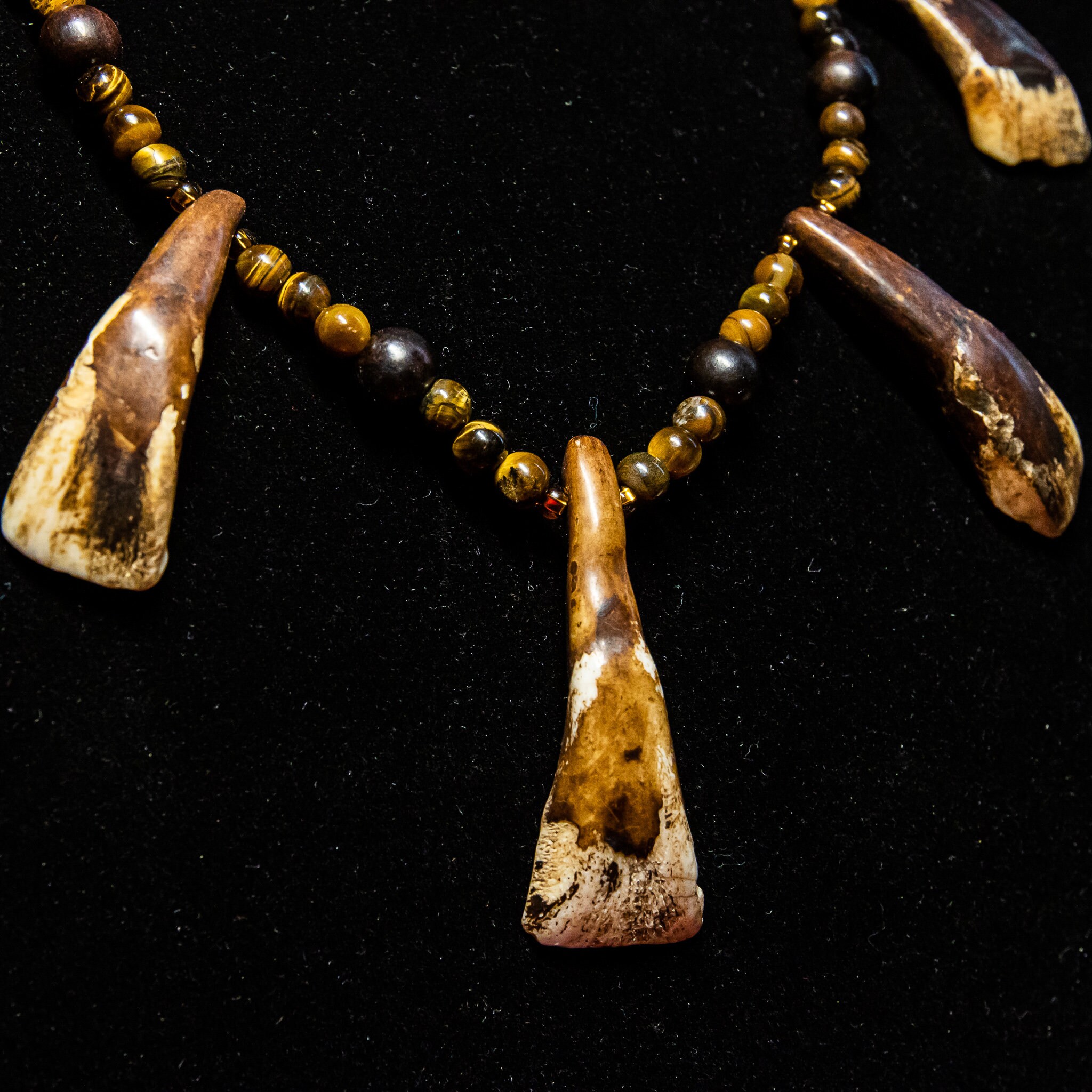 Antiqued Bison Tooth Necklace - Etsy