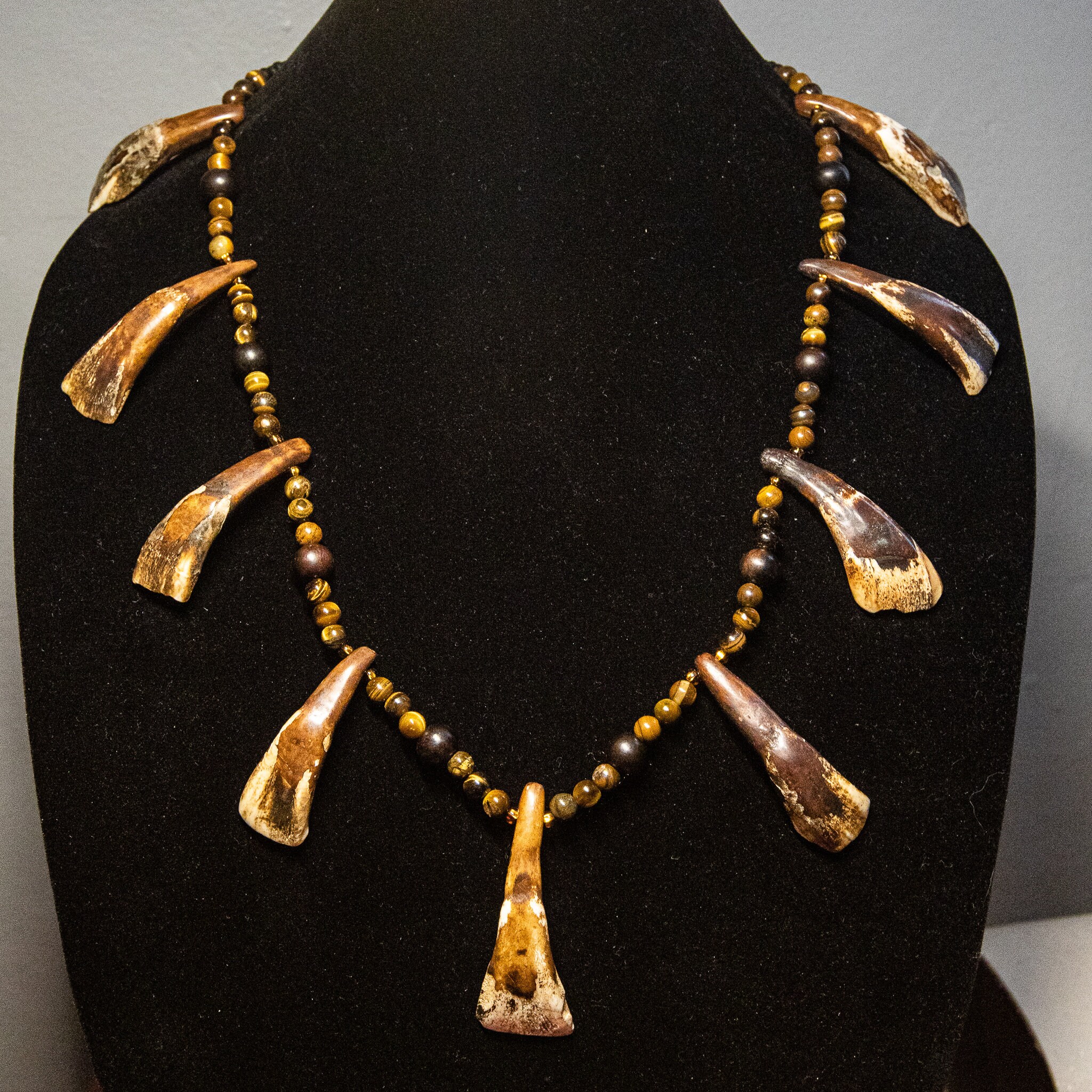 Antiqued Bison Tooth Necklace - Etsy