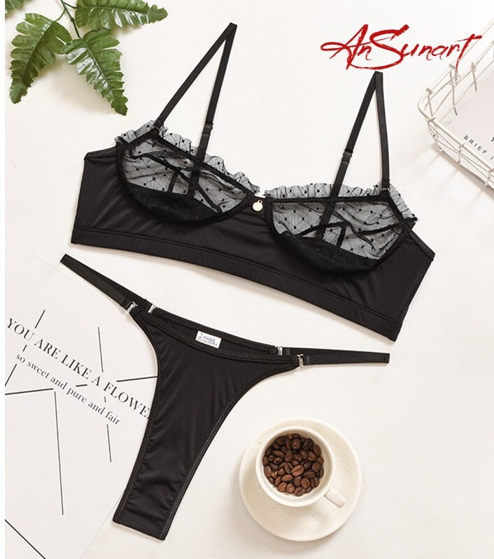 HOT Ruffle Lace Lingerie Set Sexy Women's Underwear | Etsy