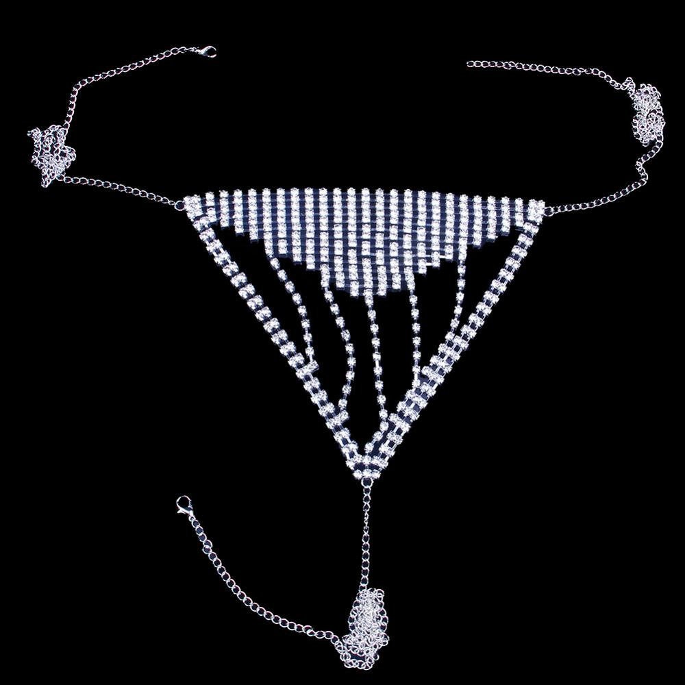 New Stonefans Rhinestone Body Jewelry Sexy Underwear Chain Etsy