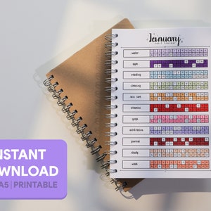Printable Habit Tracker A4 & A5 Habit Tracking Monthly Habit Daily ...
