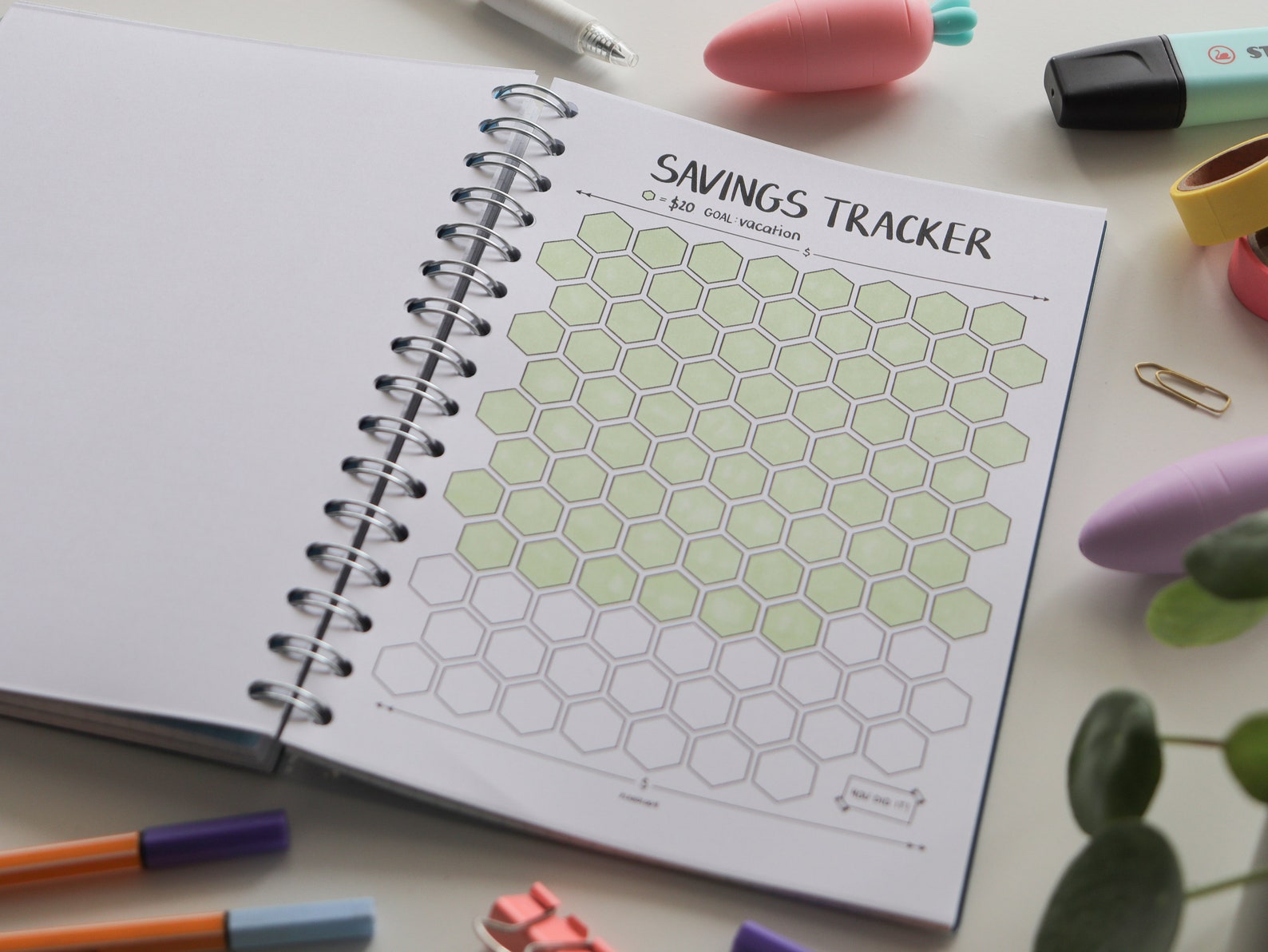 Printable Savings Tracker 100 Honey Blocks A4 & A5 Savings Challenge ...
