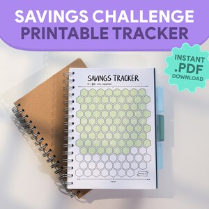 Printable Savings Tracker 100 Honey Blocks A4 & A5 Savings Challenge ...