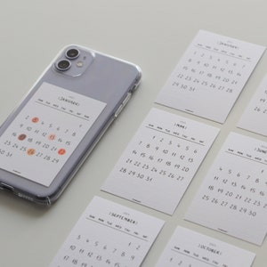 Mini Calendars | 2025 Printable A4 | Monthly Planner | Minimalist ...