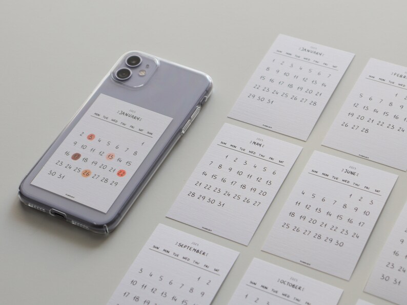 Mini Calendars | 2025 Printable A4 | Monthly Planner | Minimalist ...