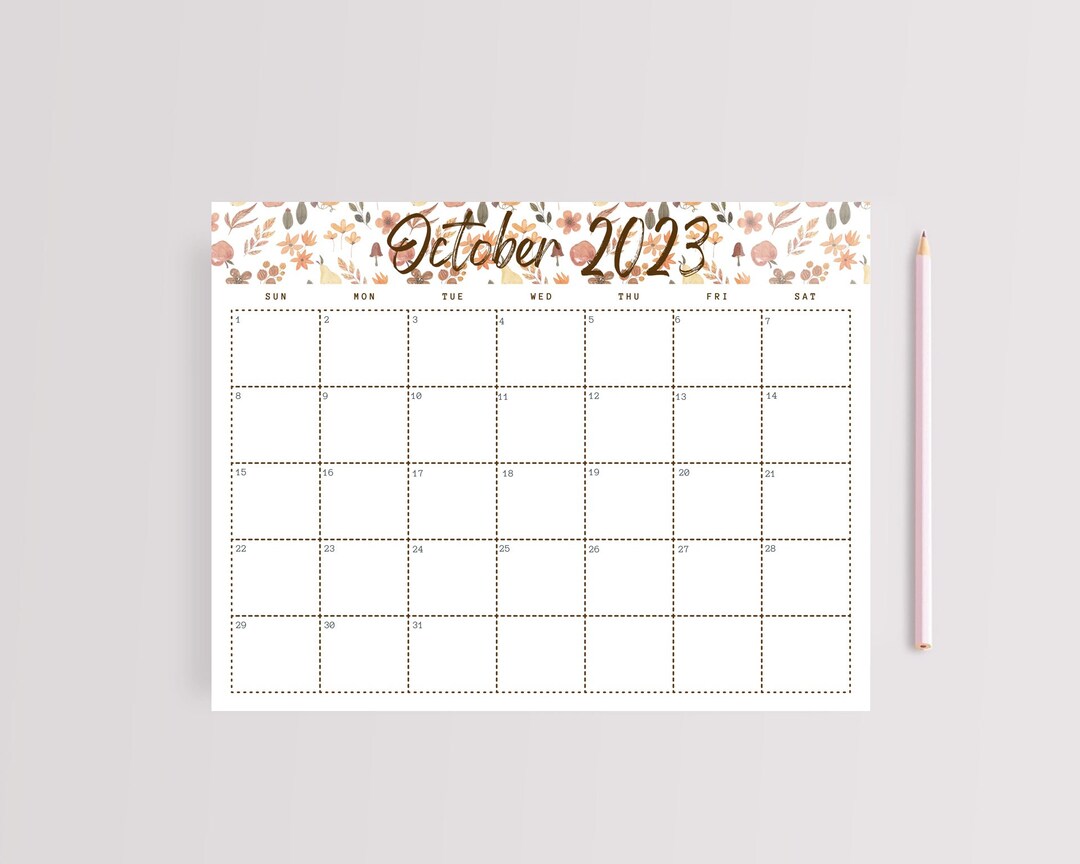 Harvest October 2023 Calendar - Etsy