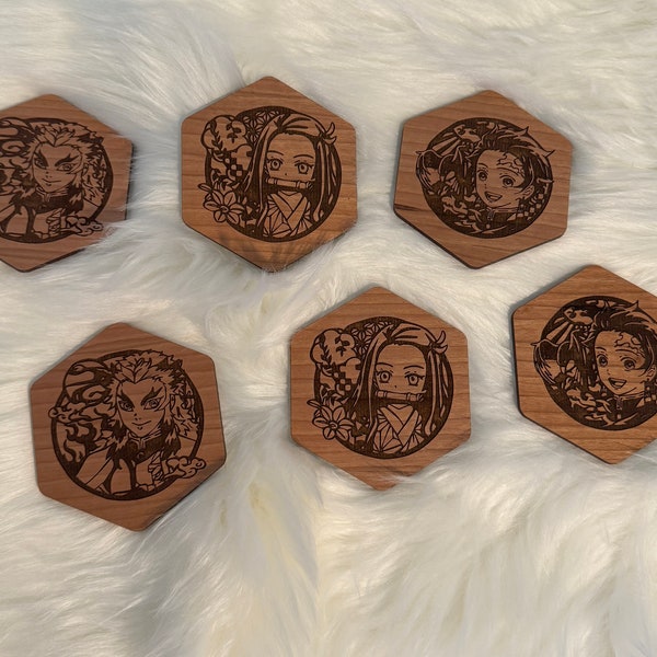 Demon Slayer Coaster - Etsy
