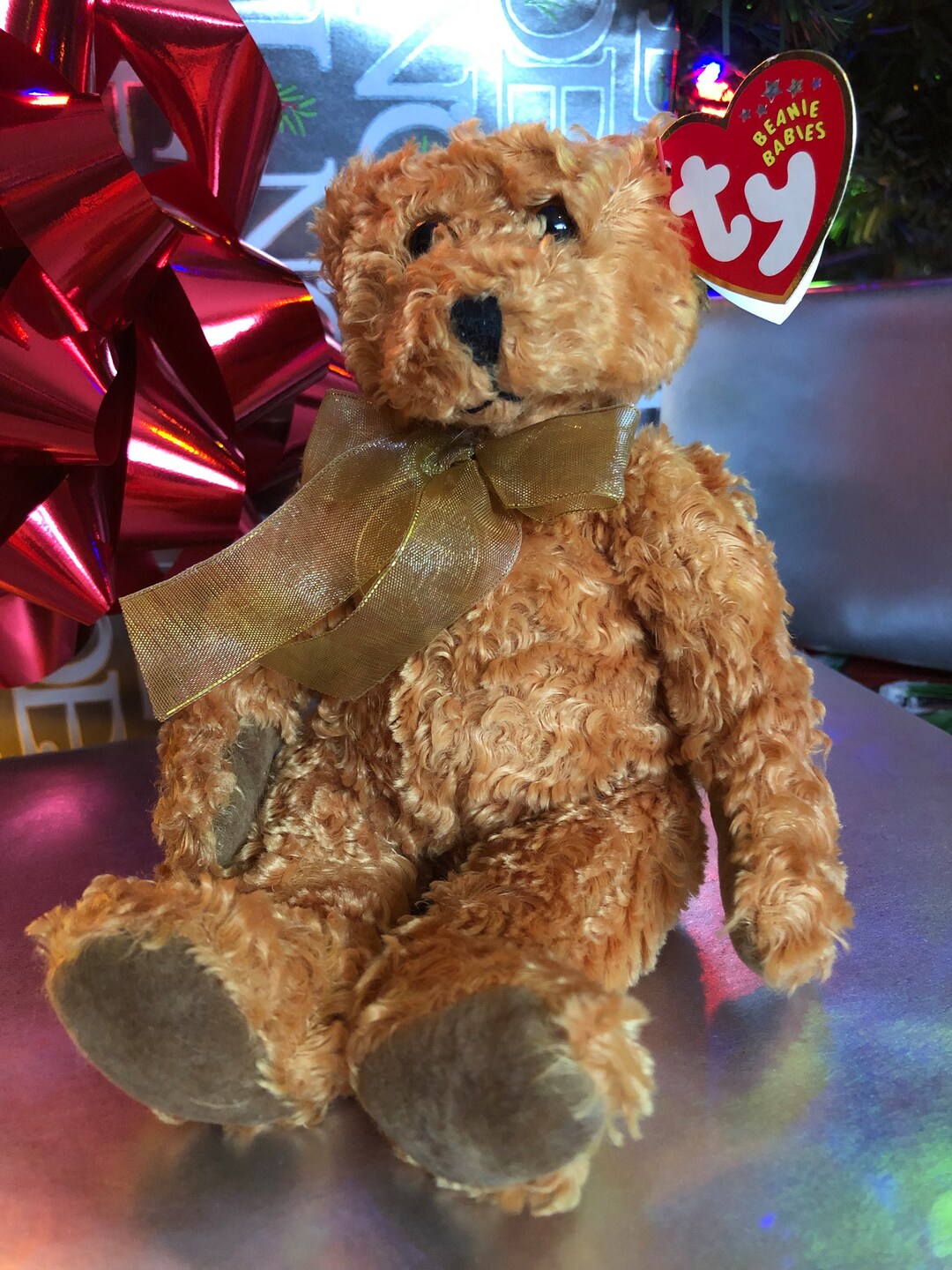 Ty Beanie Babies 100 Year Anniversary TEDDY Coin Medallion Old Face ...