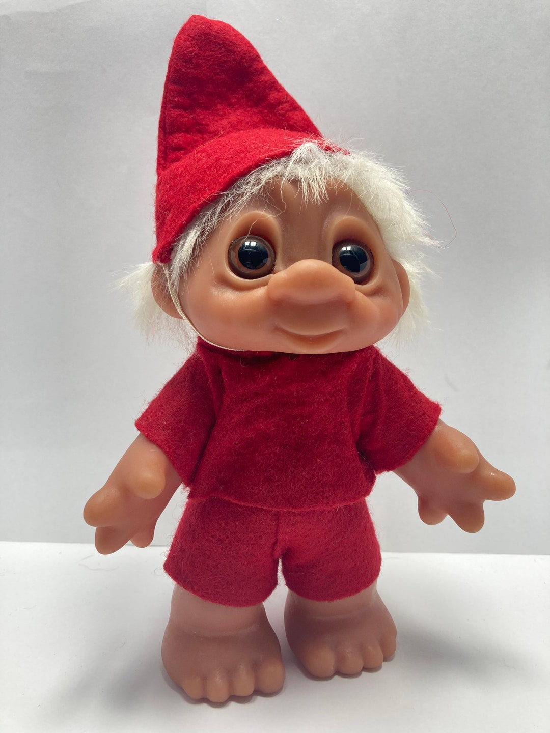 Troll Thomas DAM Troll Vintage Troll Doll 7” Dam 1980 Elf White Hair ...